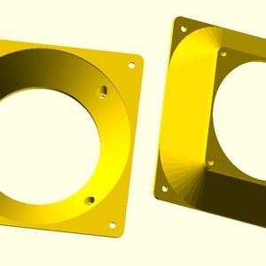 120mm to 80mm Centered Offset FAN ADAPTER Flow Converter PC Mod Custom ...