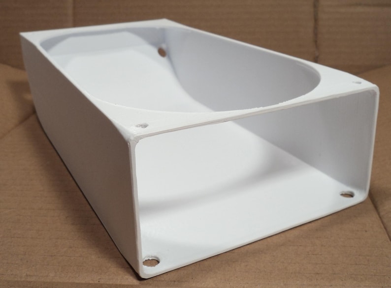 2x 120mm Computer Fans SIDE EXIT DUCT Shroud Redirect Airflow Cooling ...