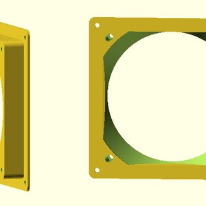 140mm to 120mm CENTERED Offset FAN Adapter Converter Change PC Modding ...