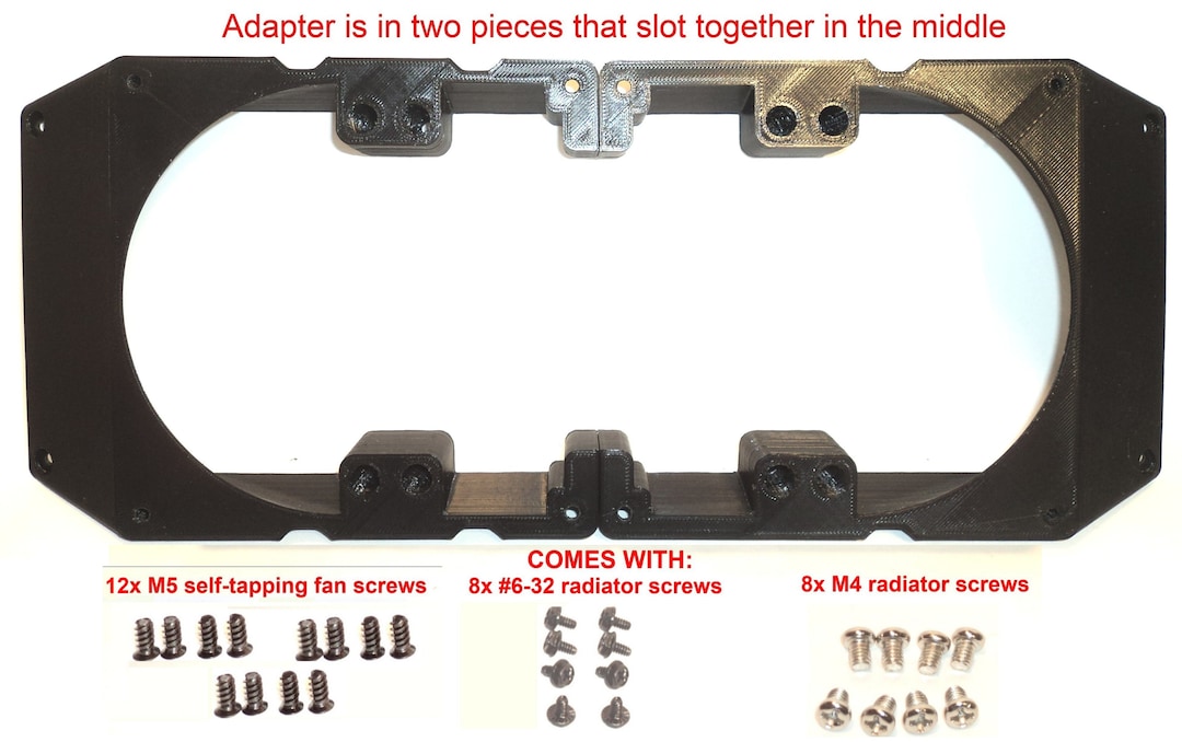 280mm Radiator +3x 120mm Fans to 3x 120mm Fan Slots Mounting Bracket ...