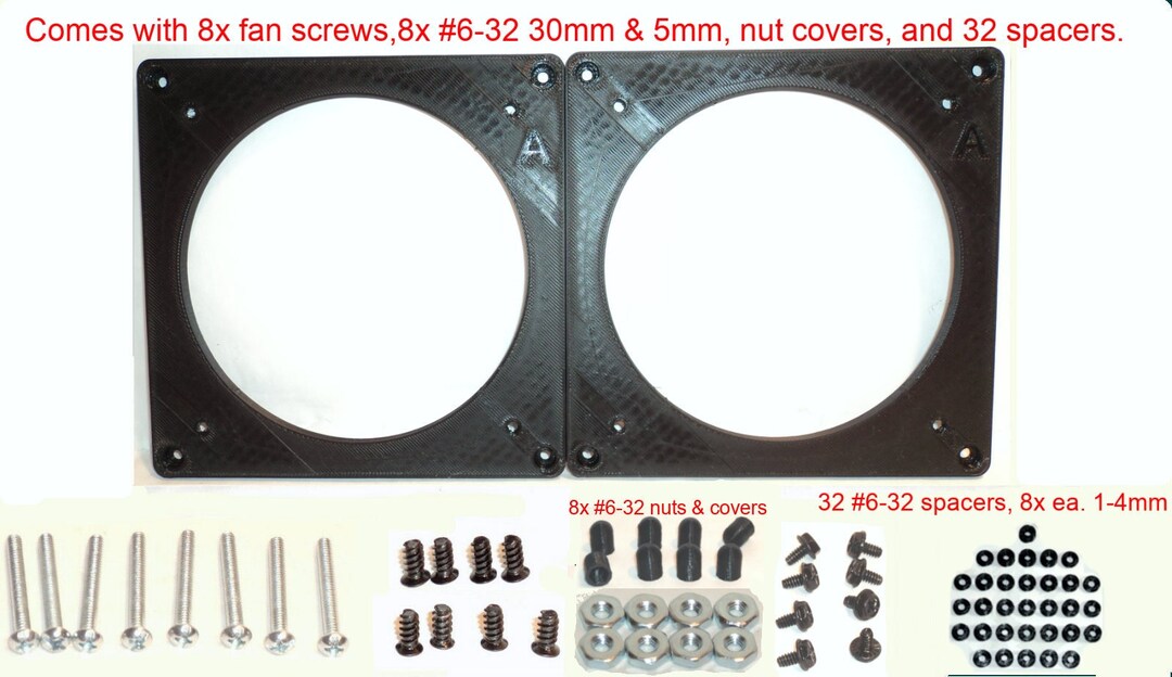 280mm AIO Radiator Mounting Bracket Adapter Converter for 2x 120mm Fans ...