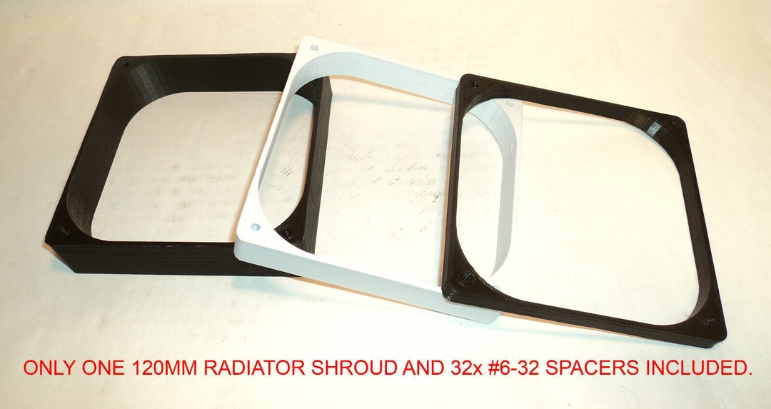 120mm 240mm 360mm AIO Radiator Shroud Computer Fan PC Case Mod Custom ...