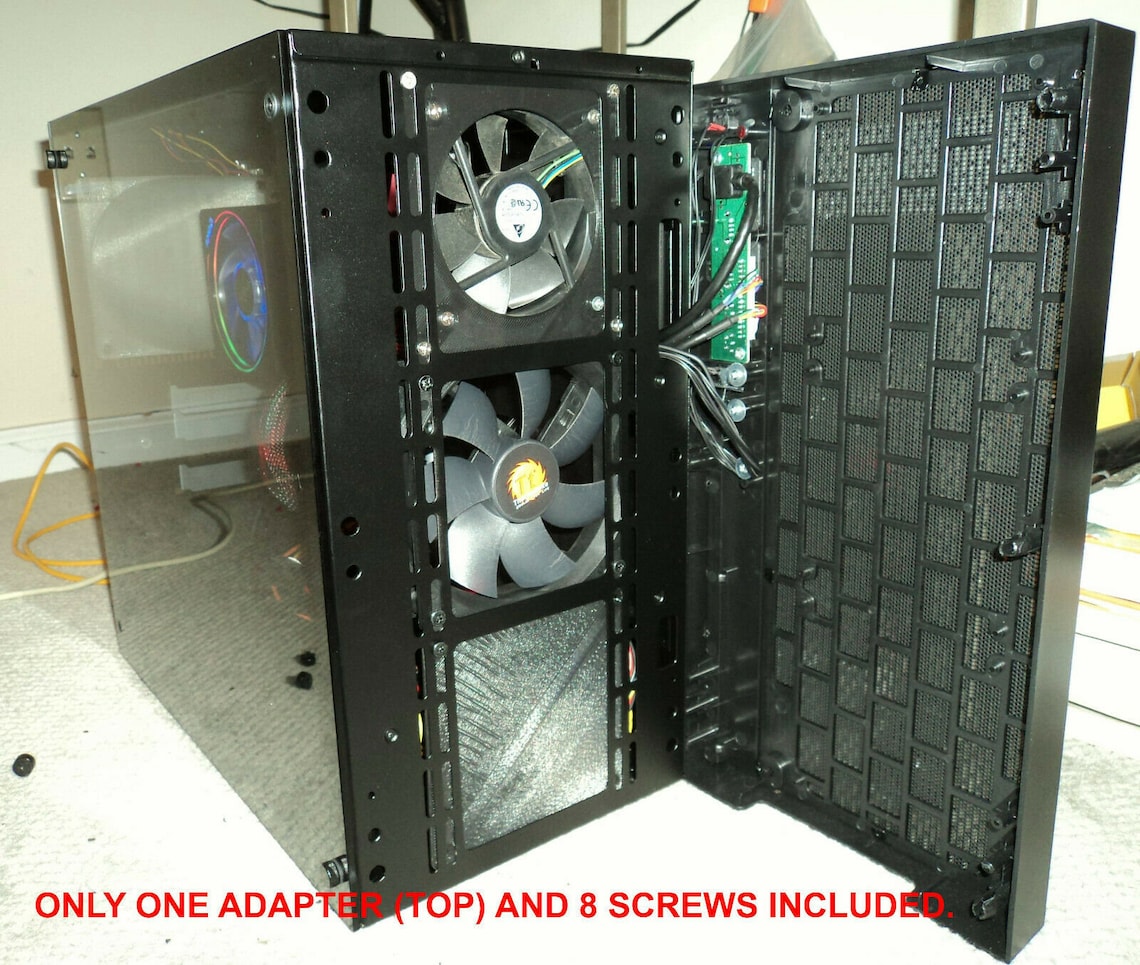 92mm to 120mm Fan Adapter Converter Change Mounting PC Modding Flat ...
