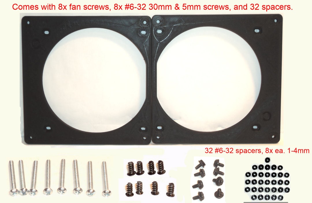 240mm Radiator +2x 120mm Fans to 2x 140mm Fan Slots Mounting Bracket ...