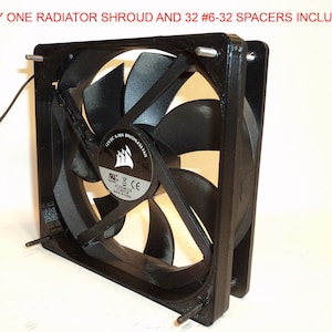 120mm 240mm 360mm AIO Radiator Shroud Computer Fan PC Case Mod Custom ...