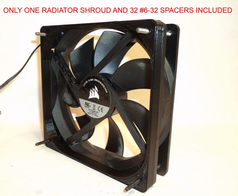 120mm 240mm 360mm AIO Radiator Shroud Computer Fan PC Case Mod Custom ...