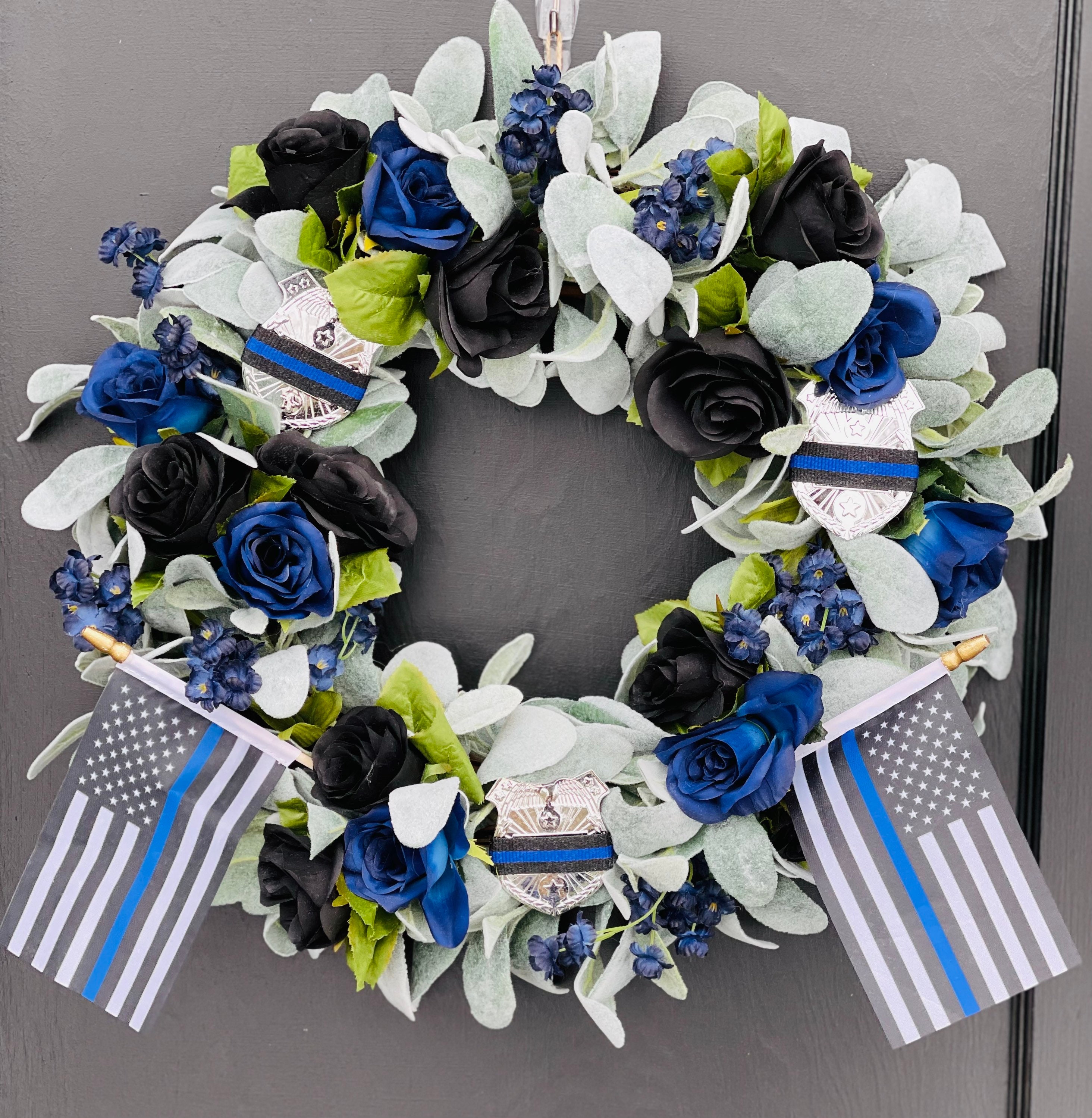 Police Wreath Police Officer Wreath Police Gift Hero Wreath, Thank You ...