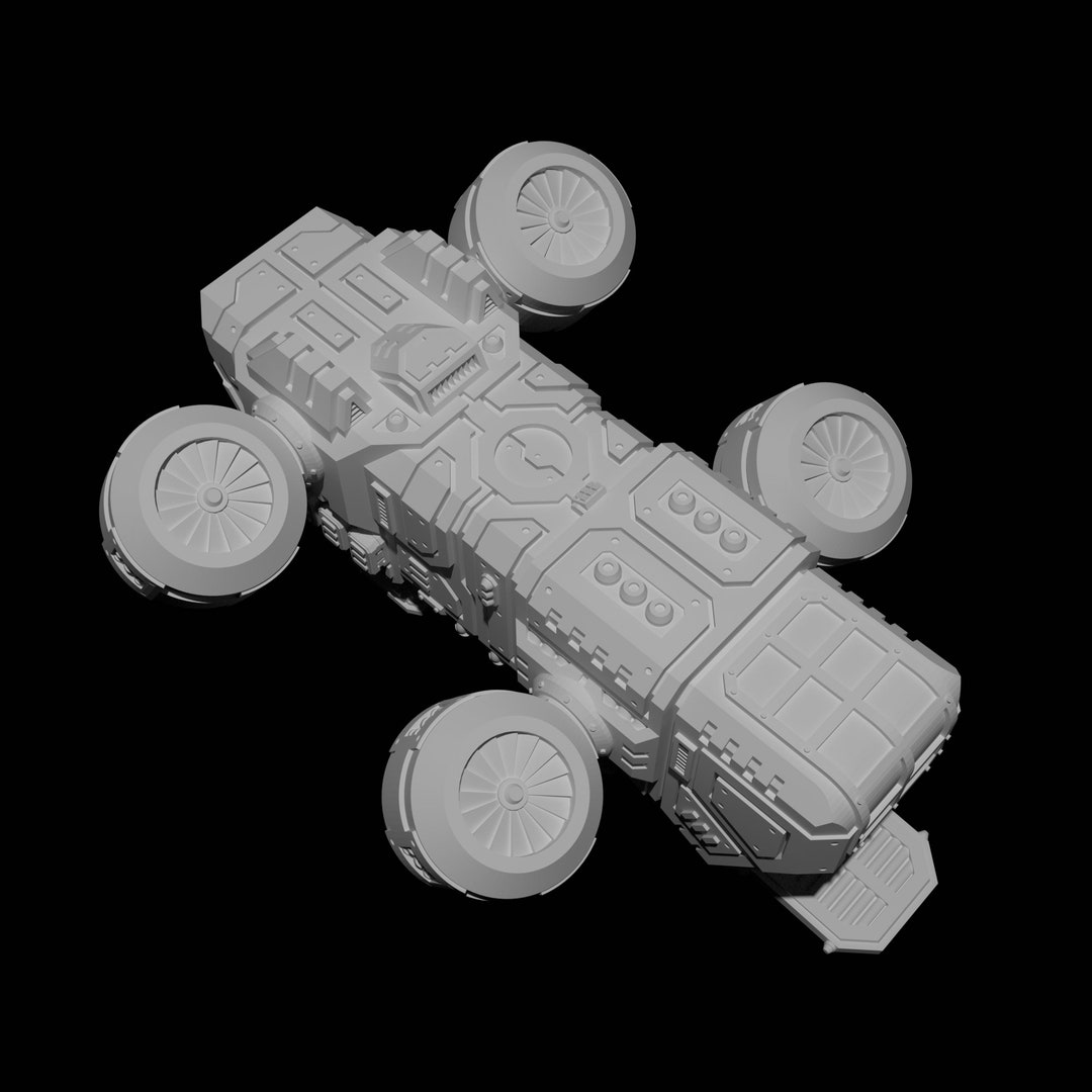 Bits Blitz Designs - Bull Civilian Transport Shuttle - 6-8mm Scale ...