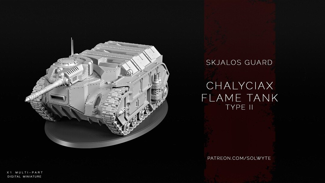 Skjalos Guard Type II Chalyciax Flame Tank 28mm Sci-fi - Etsy UK