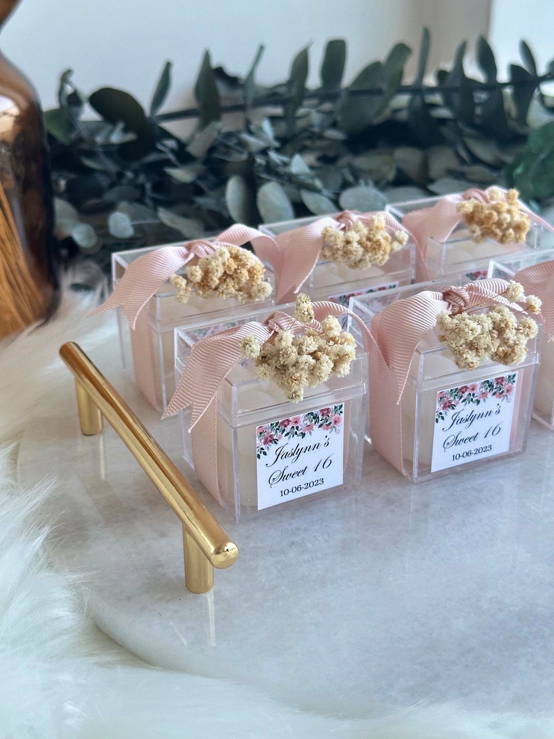 Mini Bubble Candle Box Favors: Handmade Wedding Favor, Sweet 16 ...