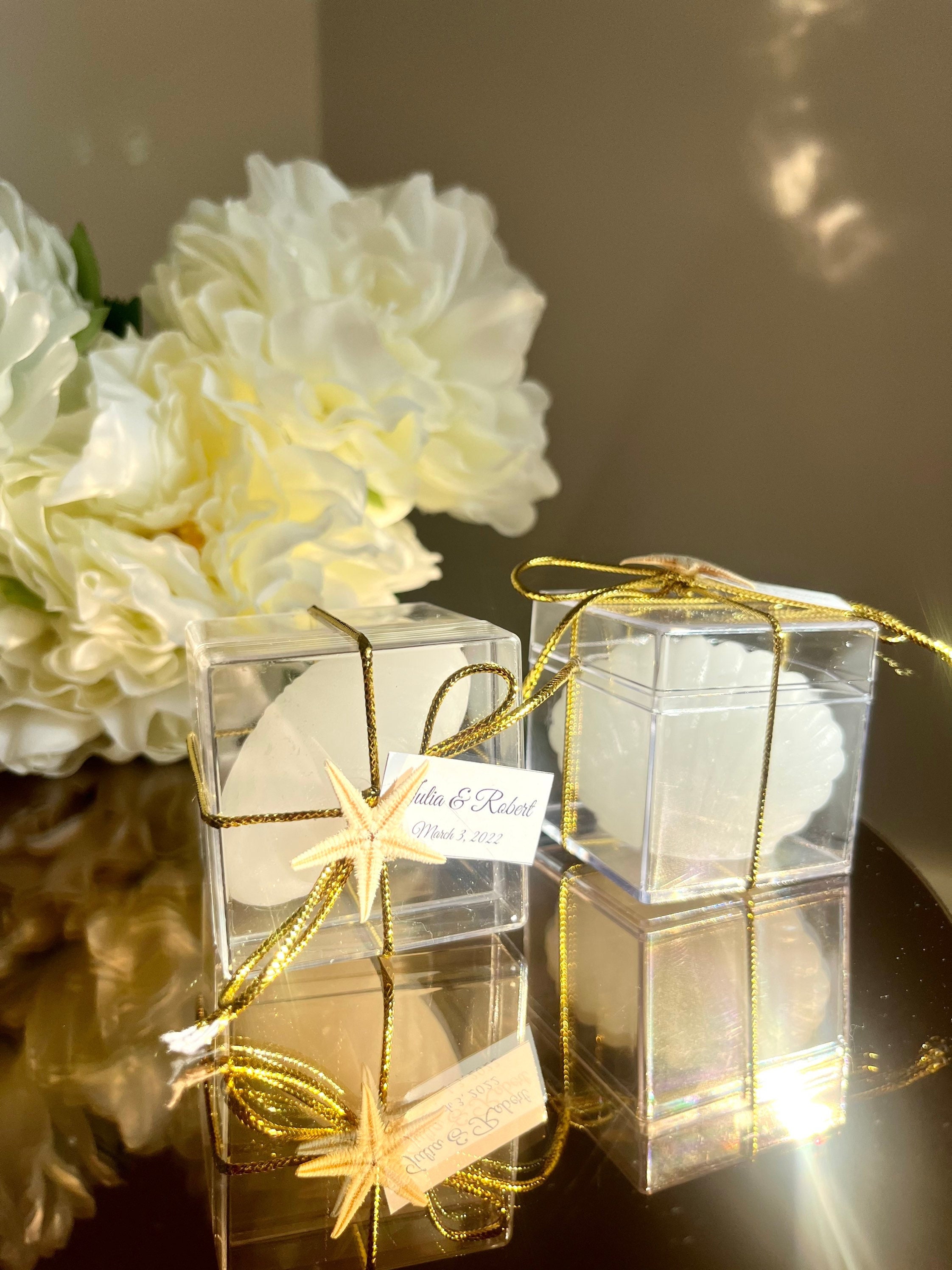 Beach Wedding Favors Seashell Candle Favors Thank You Favors - Etsy