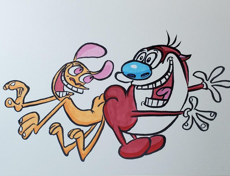 Ren and Stumpy Art Drawing, 90's Cartoon Fan Art, Ren & Stumpy Study on ...