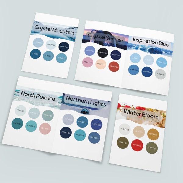 Winter Color Swatches - Etsy
