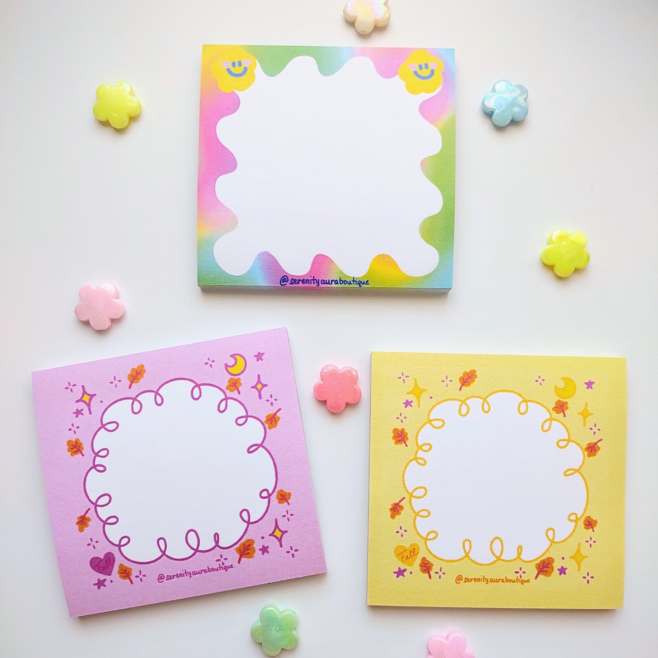 Magical Pastel Sticky Note Set | Fun Office Supplies for Journals ...
