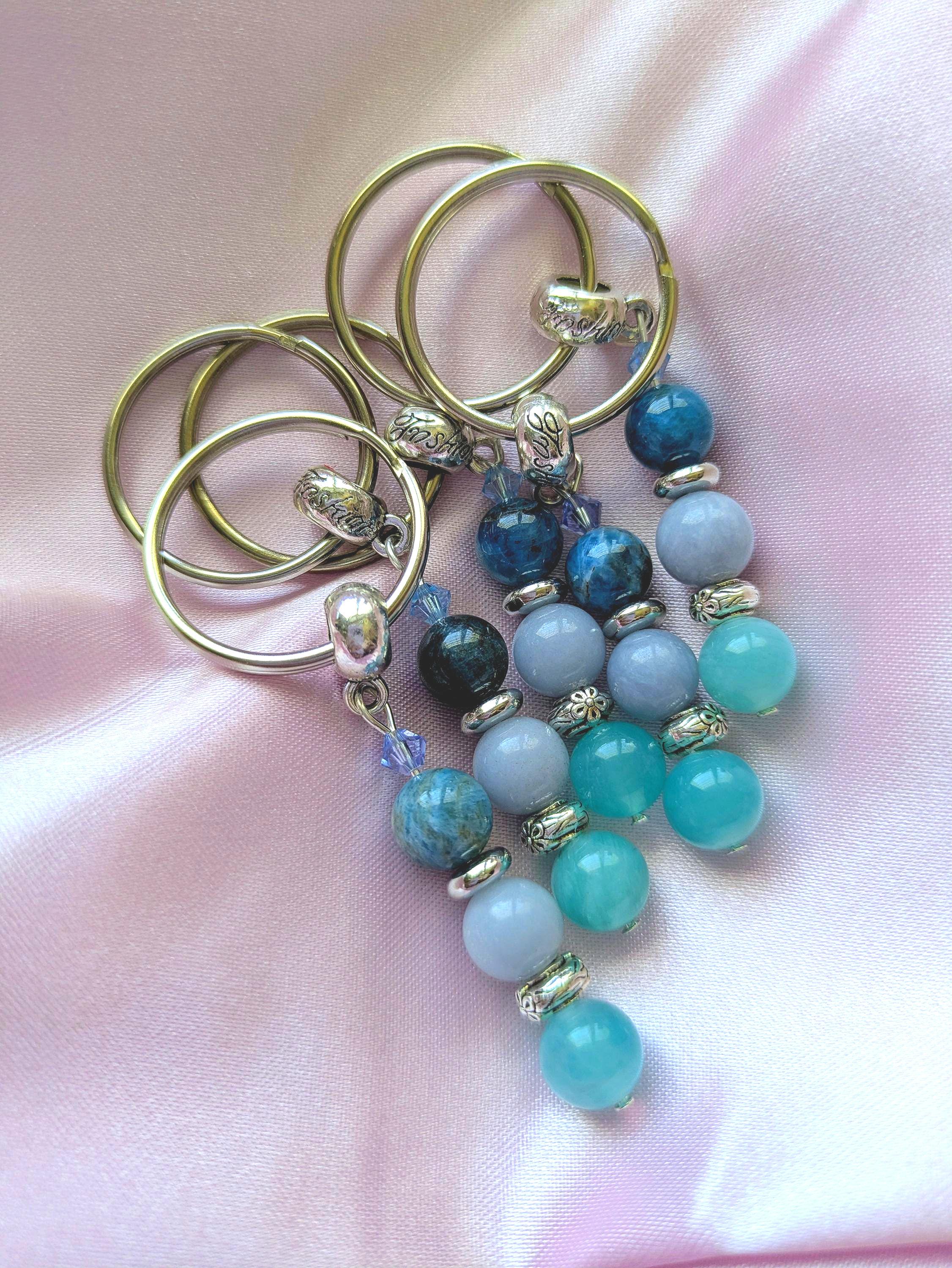 Crystals Key Ring for Calm Confidence. Keychains. Crystal Gift. Healing ...