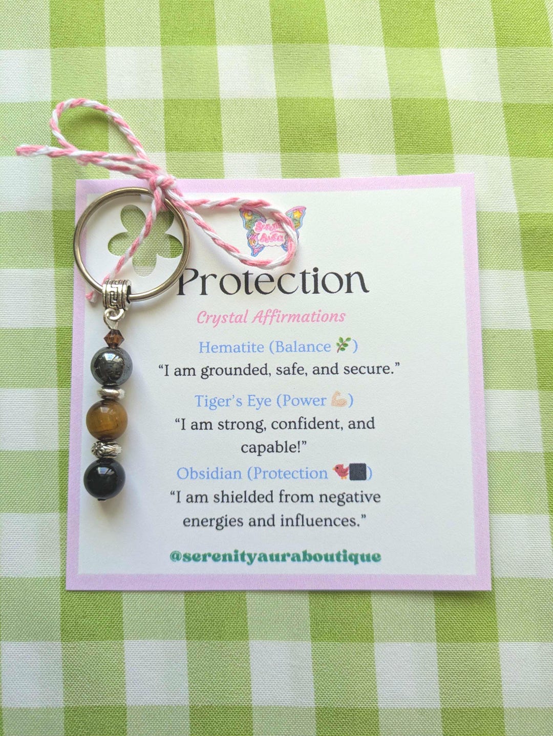 Crystals for Protection. Keychains. Balance. Power. Gift for Her - Etsy