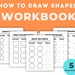 5 Printable Draw the Shape Worksheets, Preschool, Learning Shapes, Kids ...