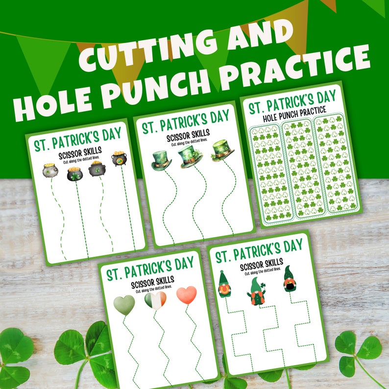St. Patrick's Day Activities, Coloring and Dot Practice, Scavenger Hunt ...