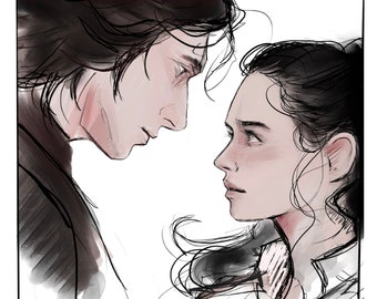 Reylo Hades and Persephone Postcard/print - Etsy