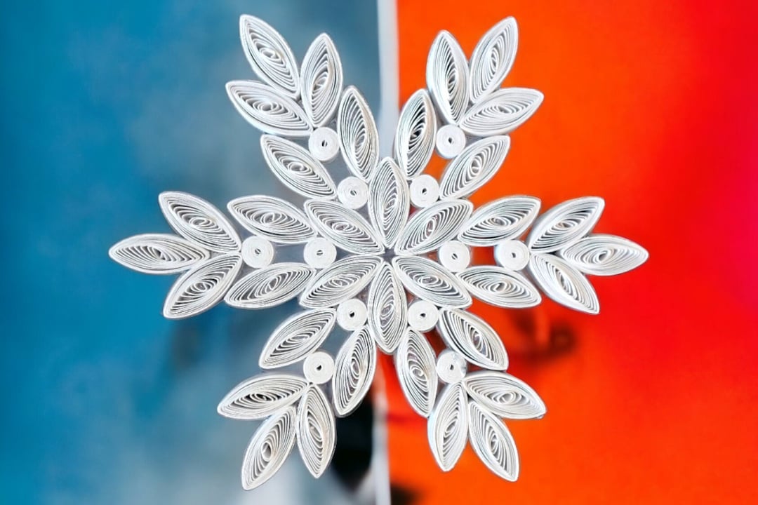 Quilled Snowflake, Paper Snowflake, Quilled Ornament, Snowflake ...