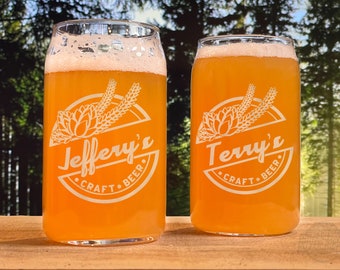 Custom Glass Can | Etsy