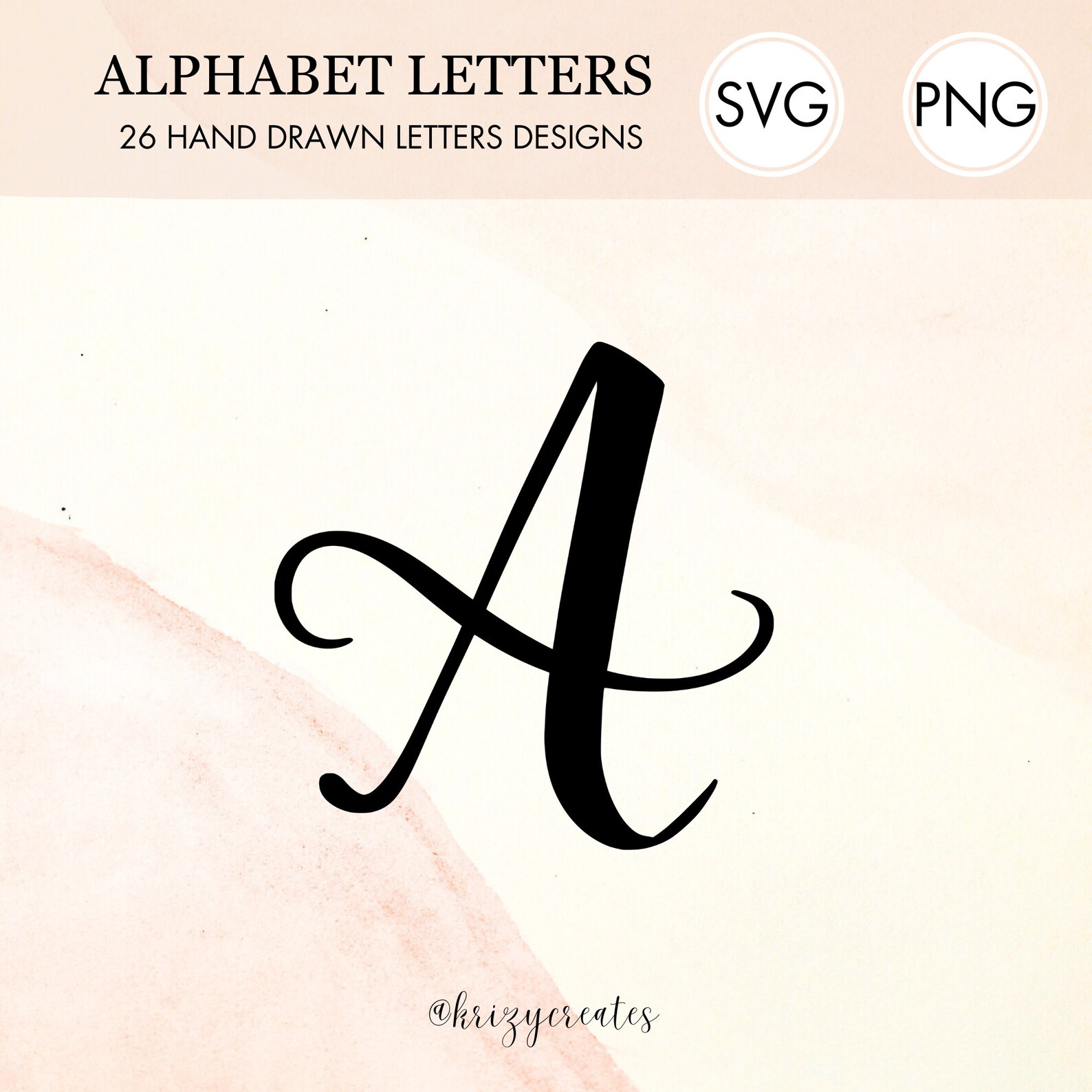 Alphabet SVG, Letters SVG, Alphabet Letters SVG, Individual Cut File ...
