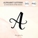 Alphabet SVG, Letters SVG, Alphabet Letters SVG, Individual Cut File ...