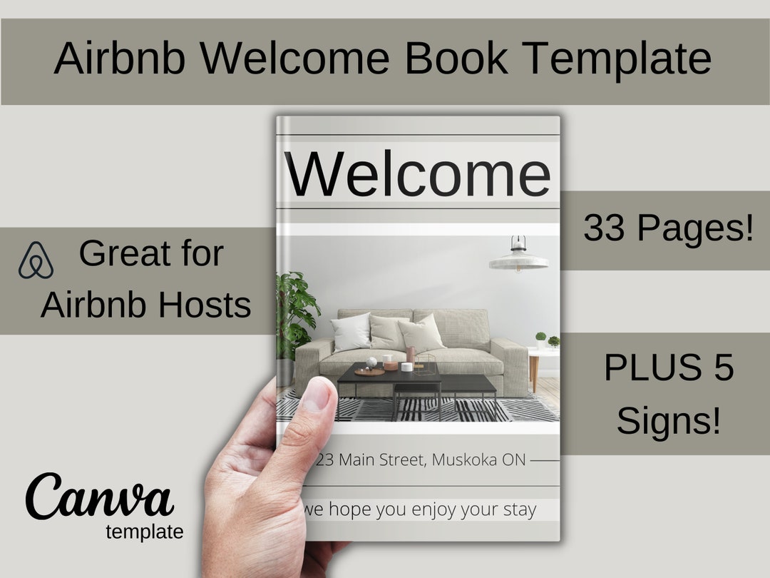 Airbnb Welcome Book Airbnb Signs Digital Products Etsy - Etsy