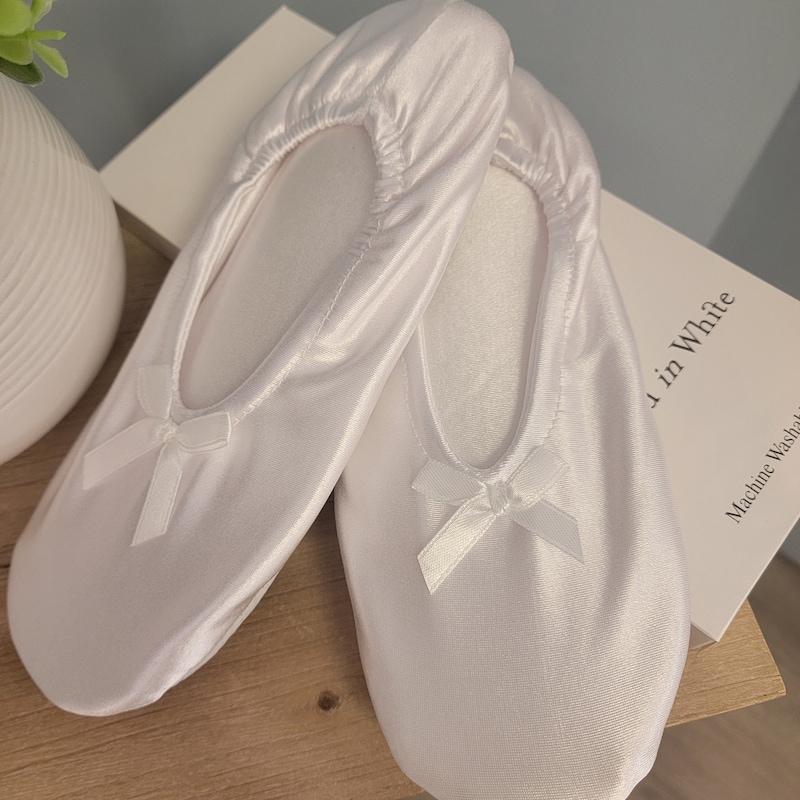 Satin Slippers - Etsy