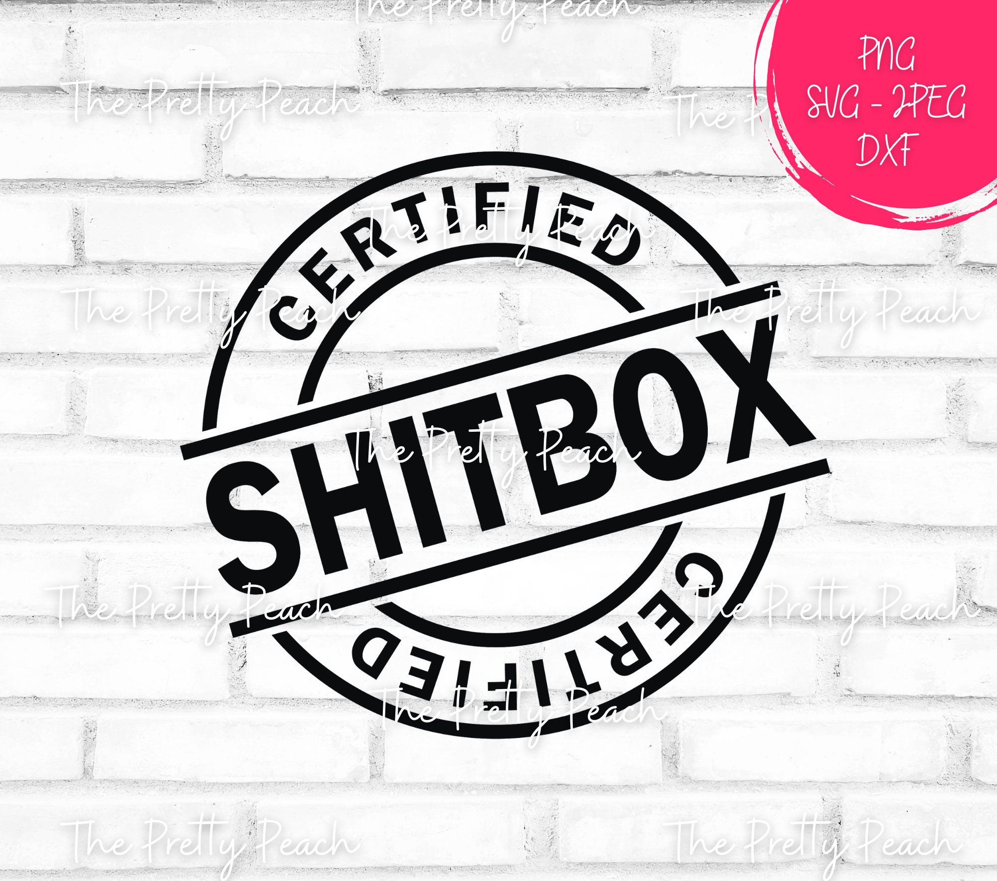Certified Shitbox SVG Car Decal Svg Bumper Sticker Svg Car - Etsy Australia