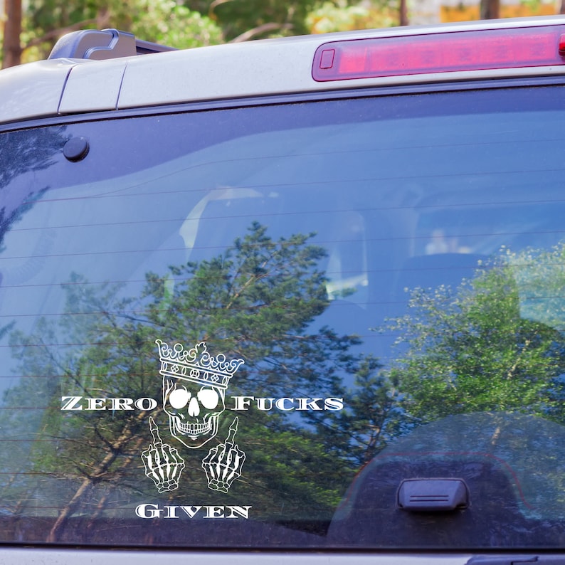 Zero Fucks Given SVG Skull With Crown Svg Middle Finger Svg - Etsy Canada