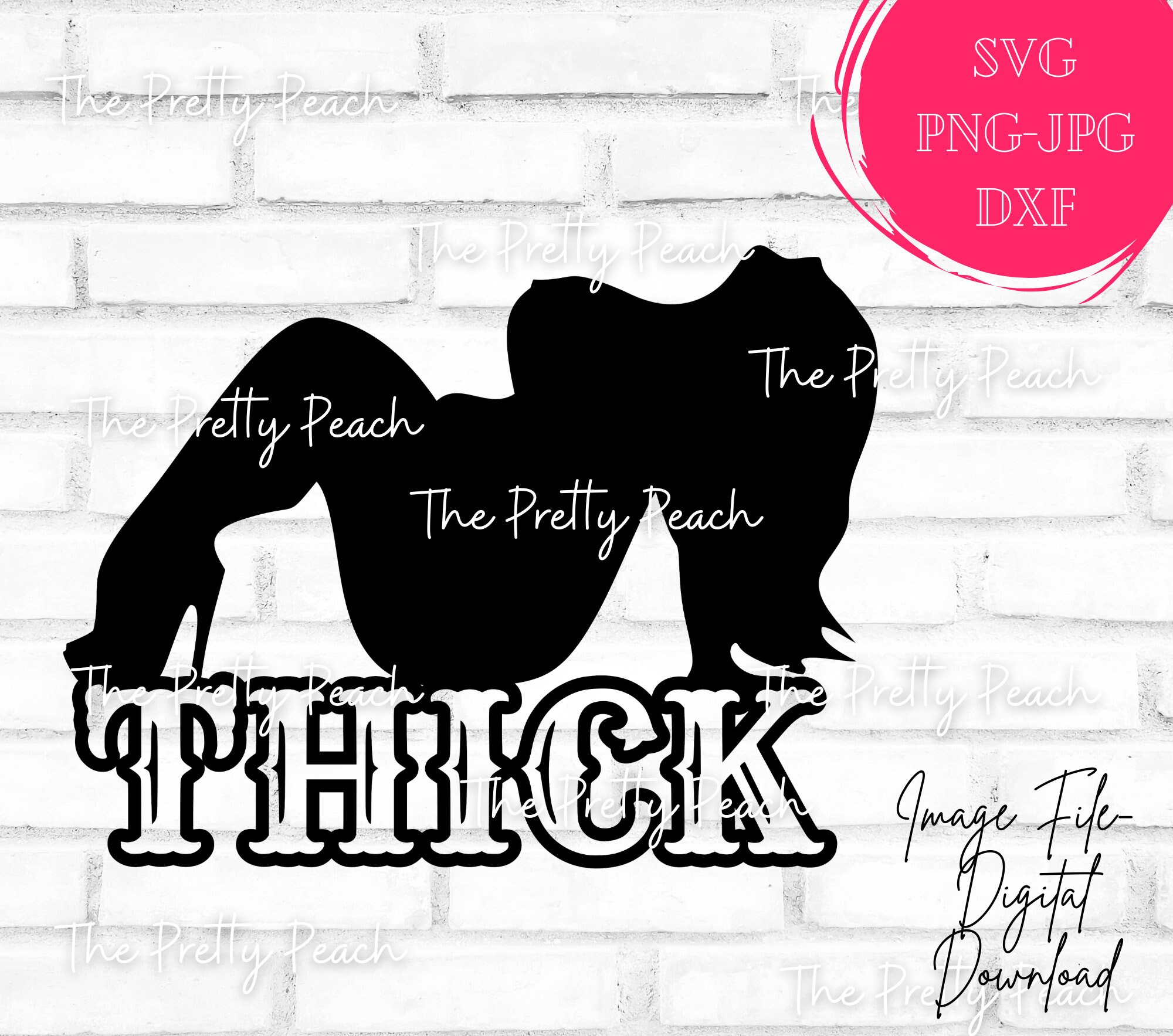Thick Svg Plus Size Woman Svg BBW Svg Thick Woman With - Etsy Canada