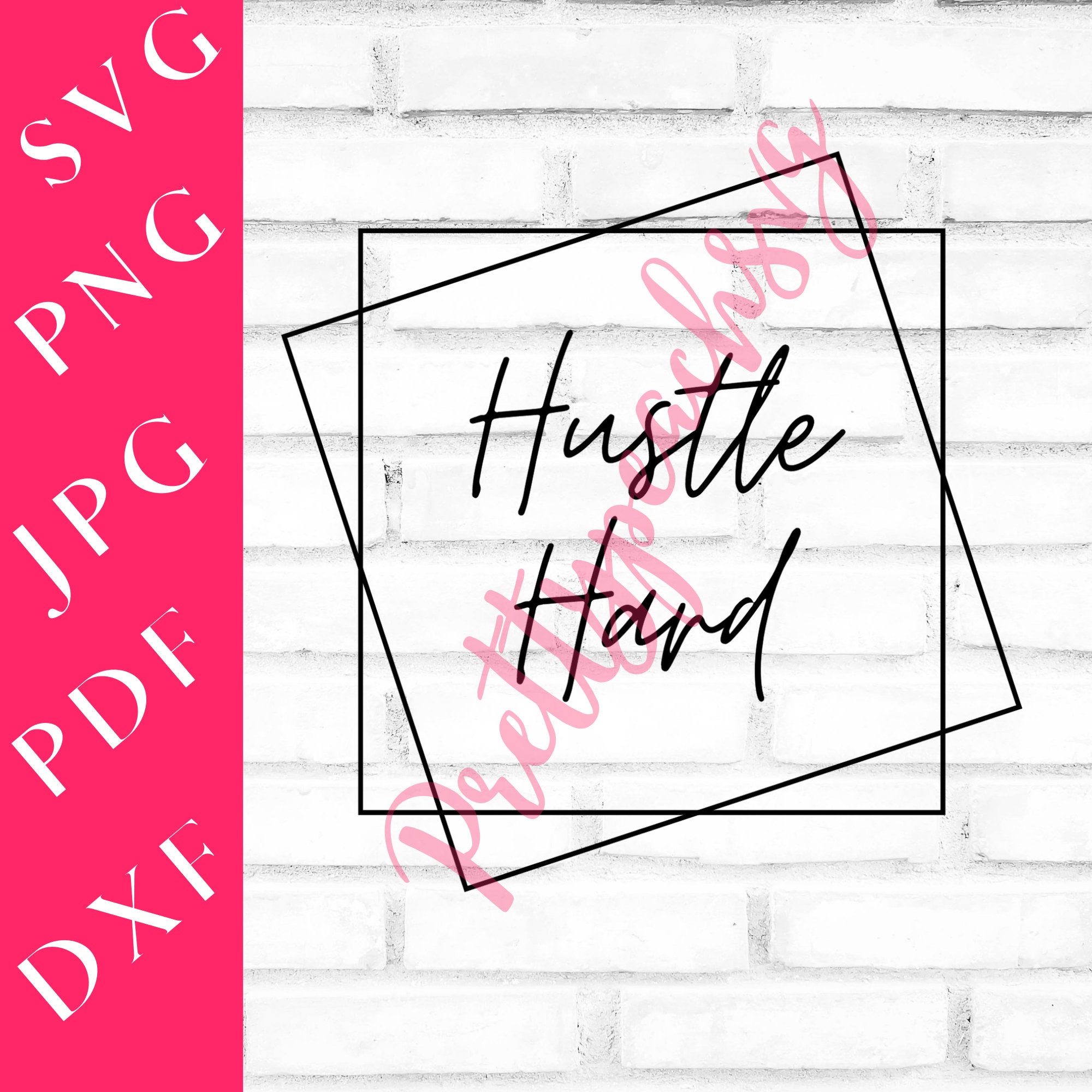 Hustle Hard SVG Hustle SVG Cut File Hustle Hard PNG Gift - Etsy India