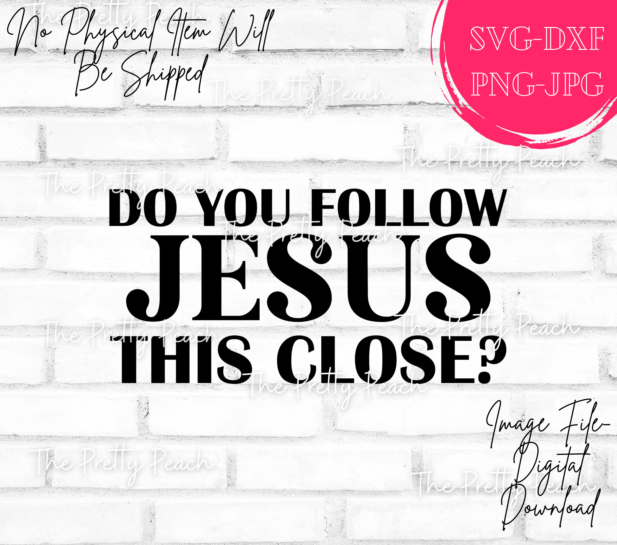 Do You Follow JESUS This Close SVG, Jesus Bumper Sticker, Following Too ...