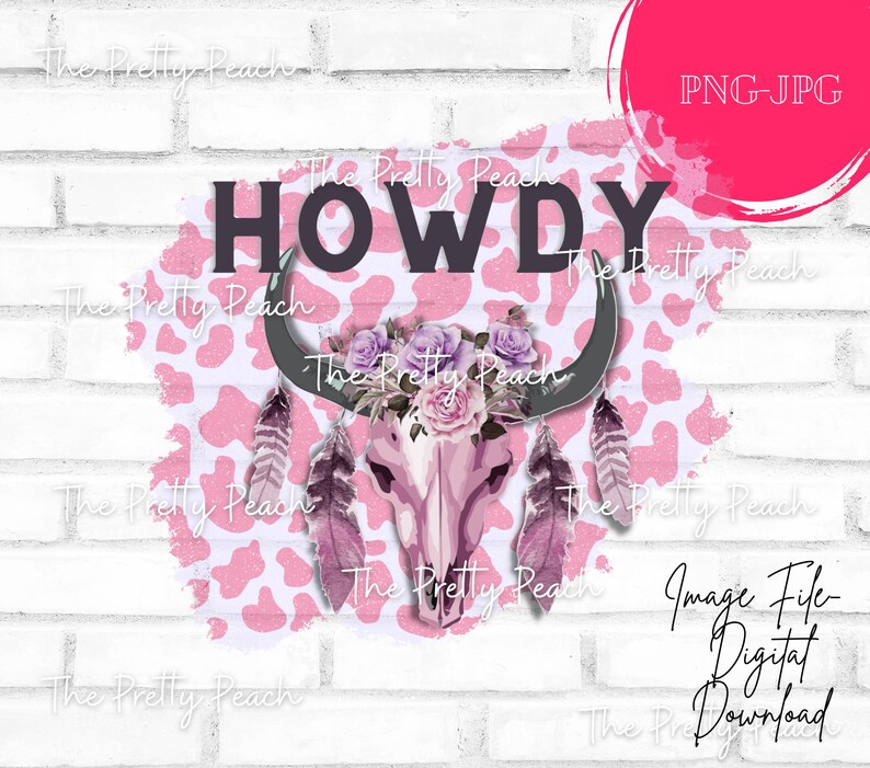 Howdy Png Cow Skull Sublimation Cow Skull Png Cow Print - Etsy