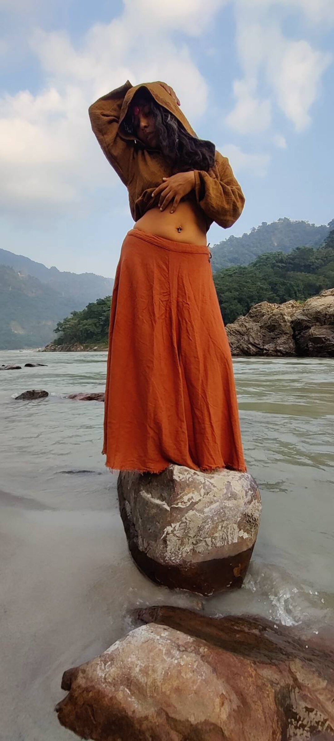 Raw Cotton A-line Sufi Style Skirt - Etsy