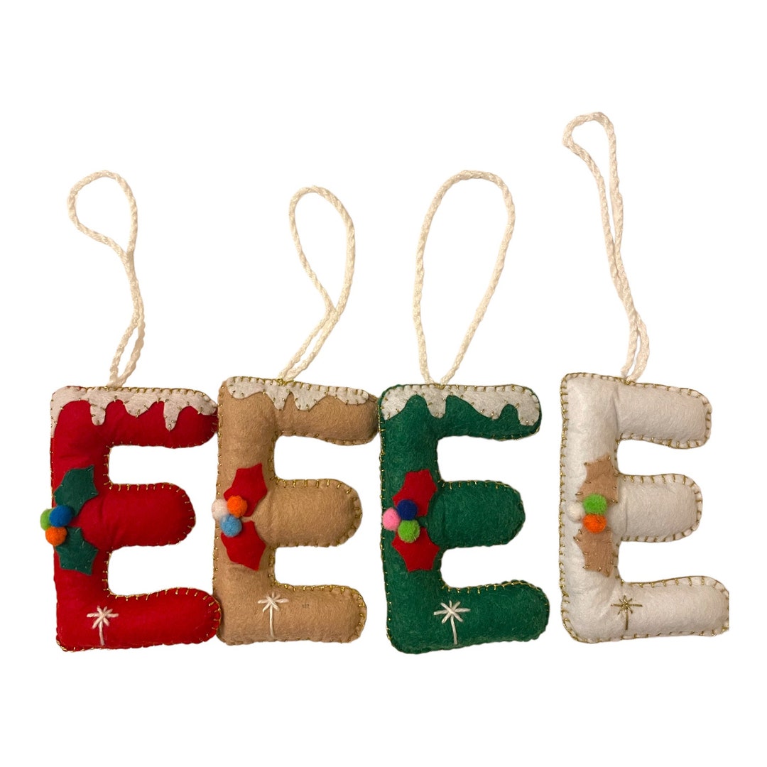 Christmas Ornament Initial, Letter Ornament , Personalised Christmas ...