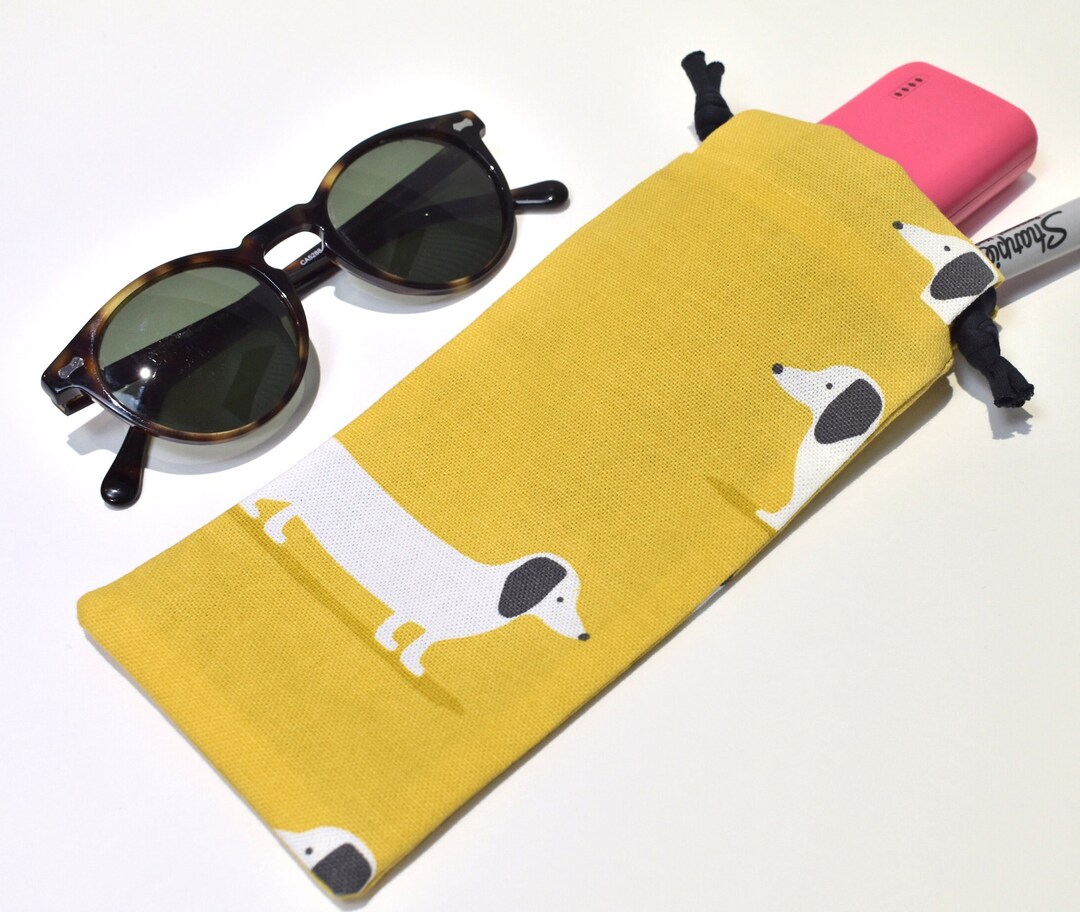 Dachshund Dog Pencil Case , Hound Dog Glasses Cases, Coin Purse, Fabric ...