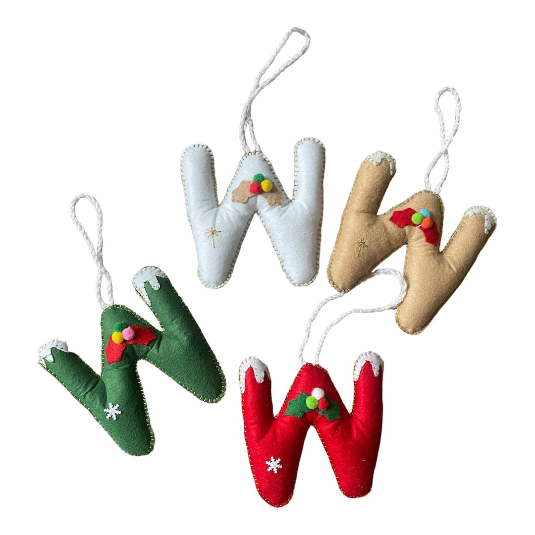 Christmas Ornament Initial, Letter Ornament , Personalised Christmas ...