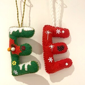 Christmas Ornament Initial, Letter Ornament , Personalised Christmas ...