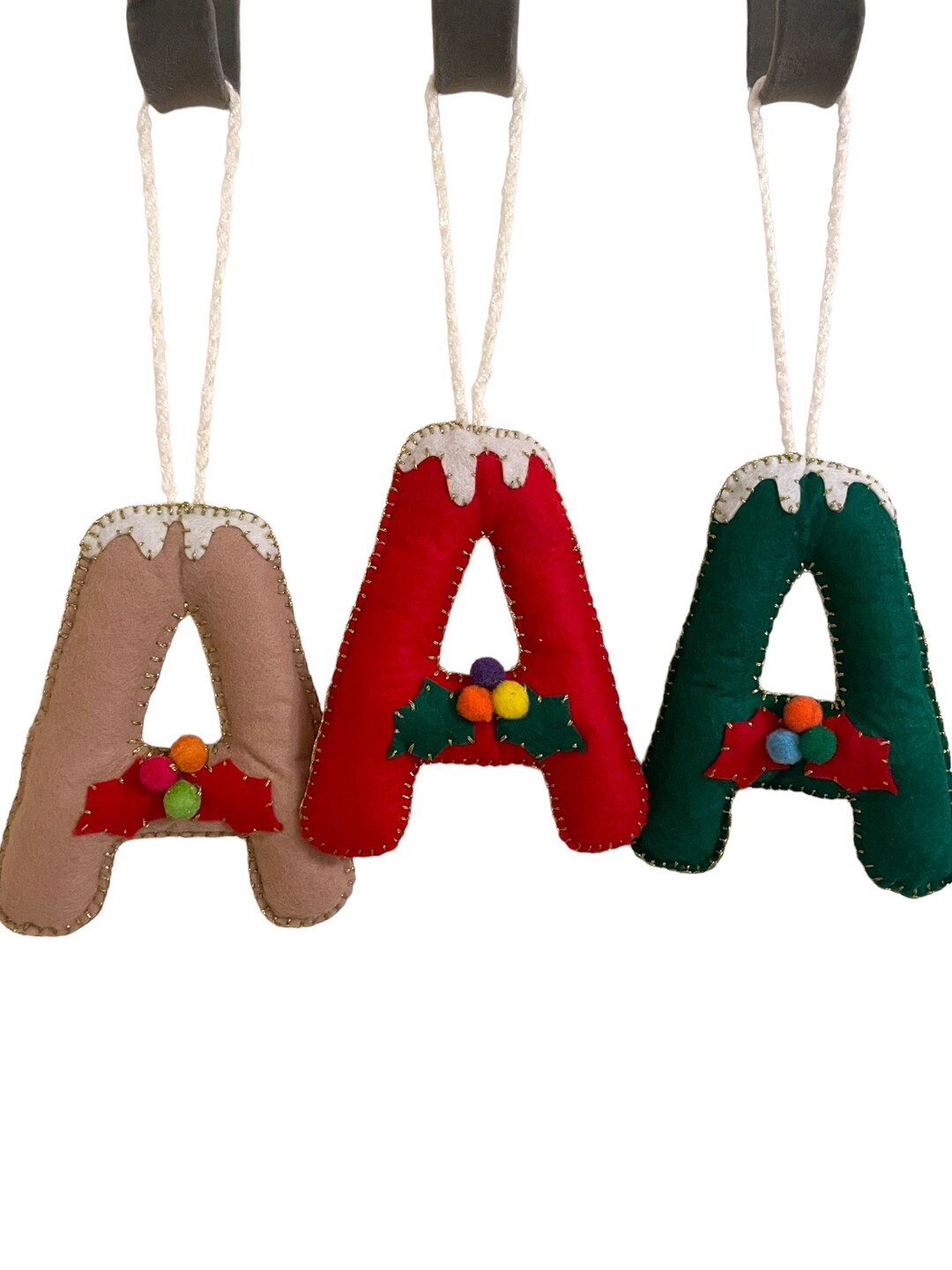 Christmas Ornament Initial, Letter Ornament , Personalised Christmas ...