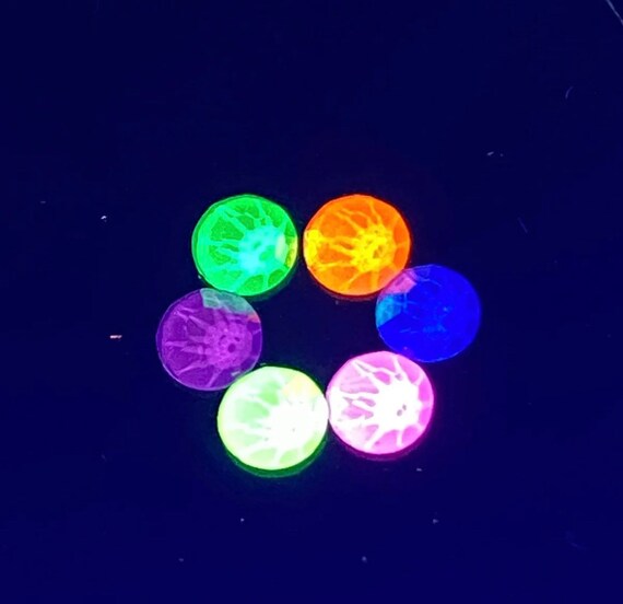 Glows Under Black Light Neon Tooth Gems - Etsy