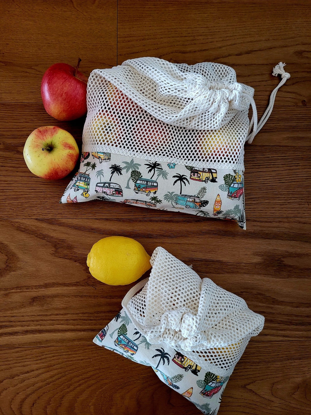Fruit and Vegetable Net Set, Vegetable Bag, Vegetable Net, Sustainable ...