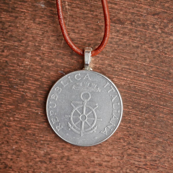 Anchor and Ship Wheel Necklace - Etsy