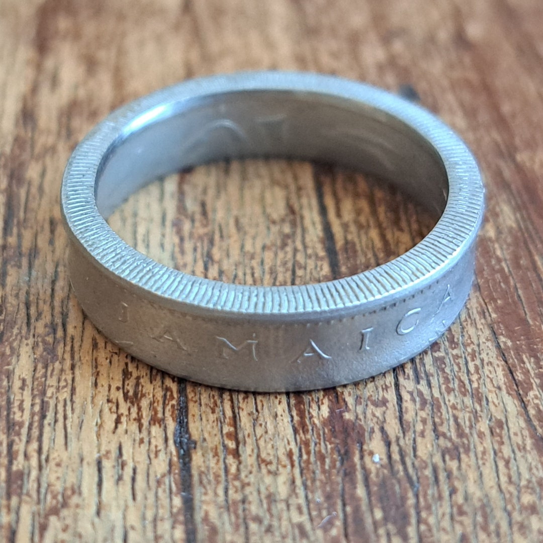 Jamaican Coin Ring: Genuine Vintage Jamaica Jewelry - Etsy