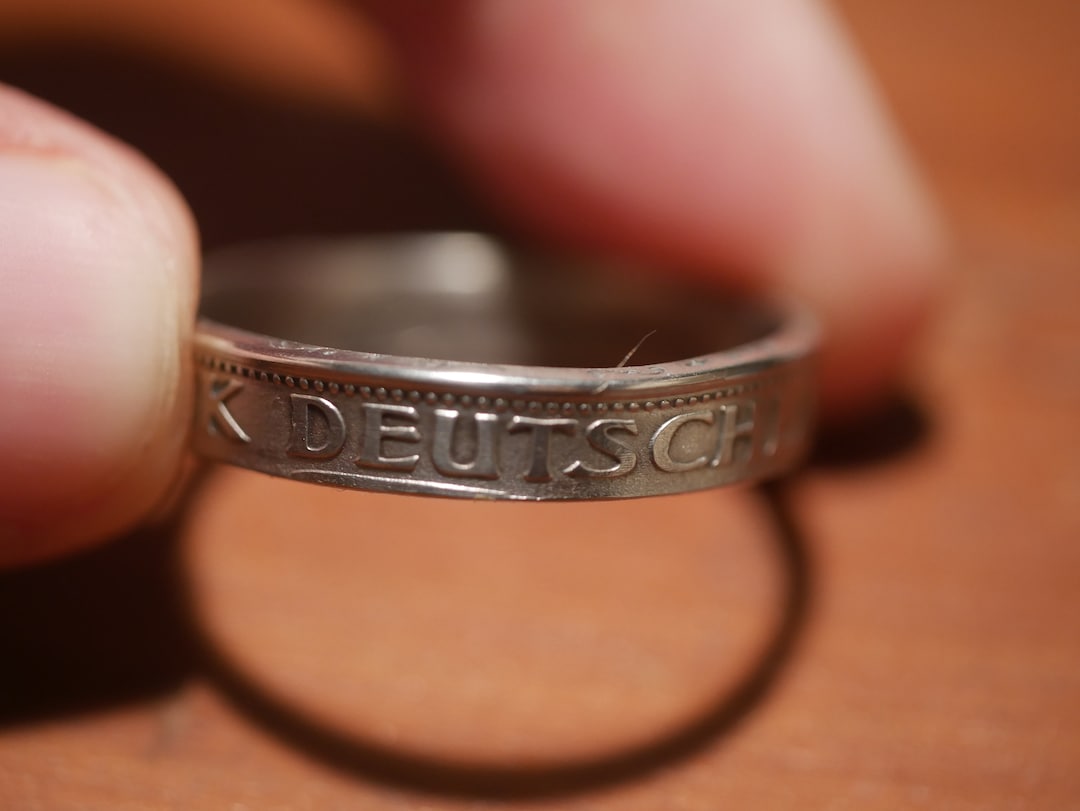 Germany West German Coin Ring Vintage Bundesrepublik Deutschland Travel ...