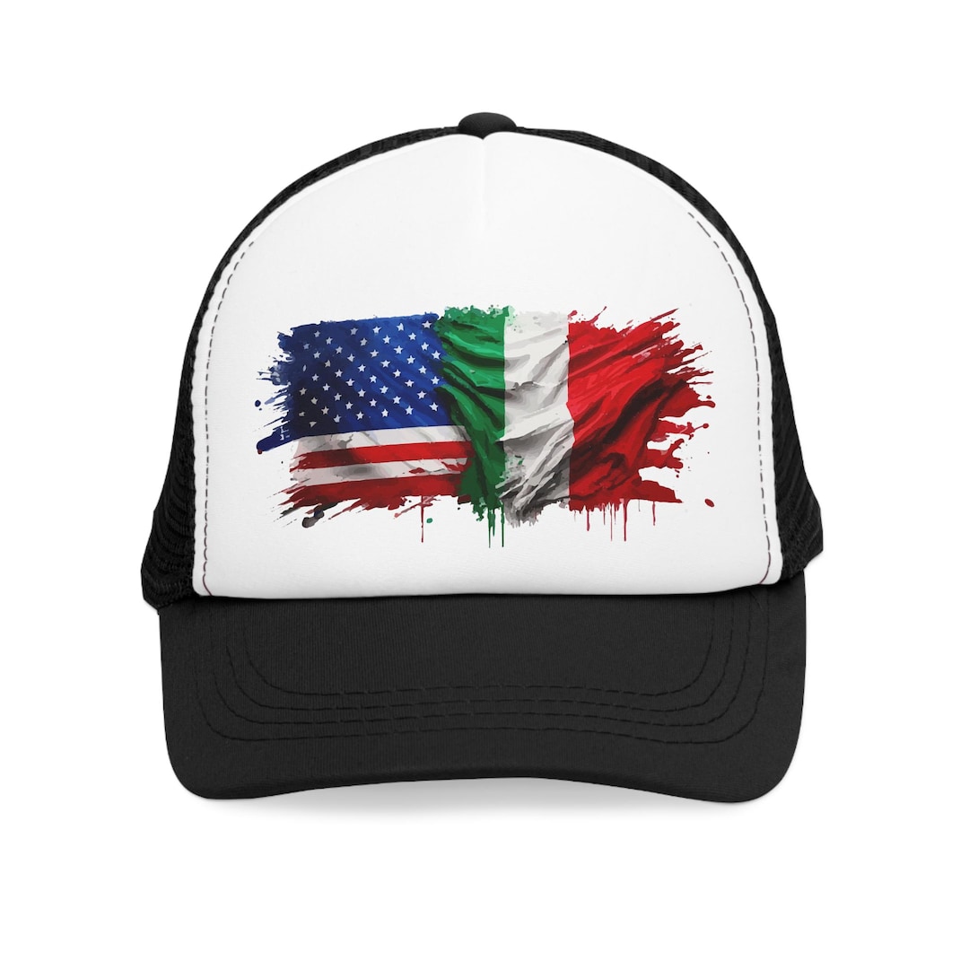 USA Italy Flag Design Party Mesh Cap - Perfect for Summer Bbqs ...