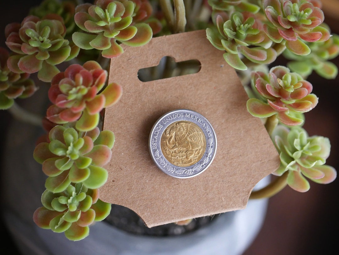 Mexican Eagle Pin, Mexico Coin Pin, Foreign Coin Pin, Latino Pins ...