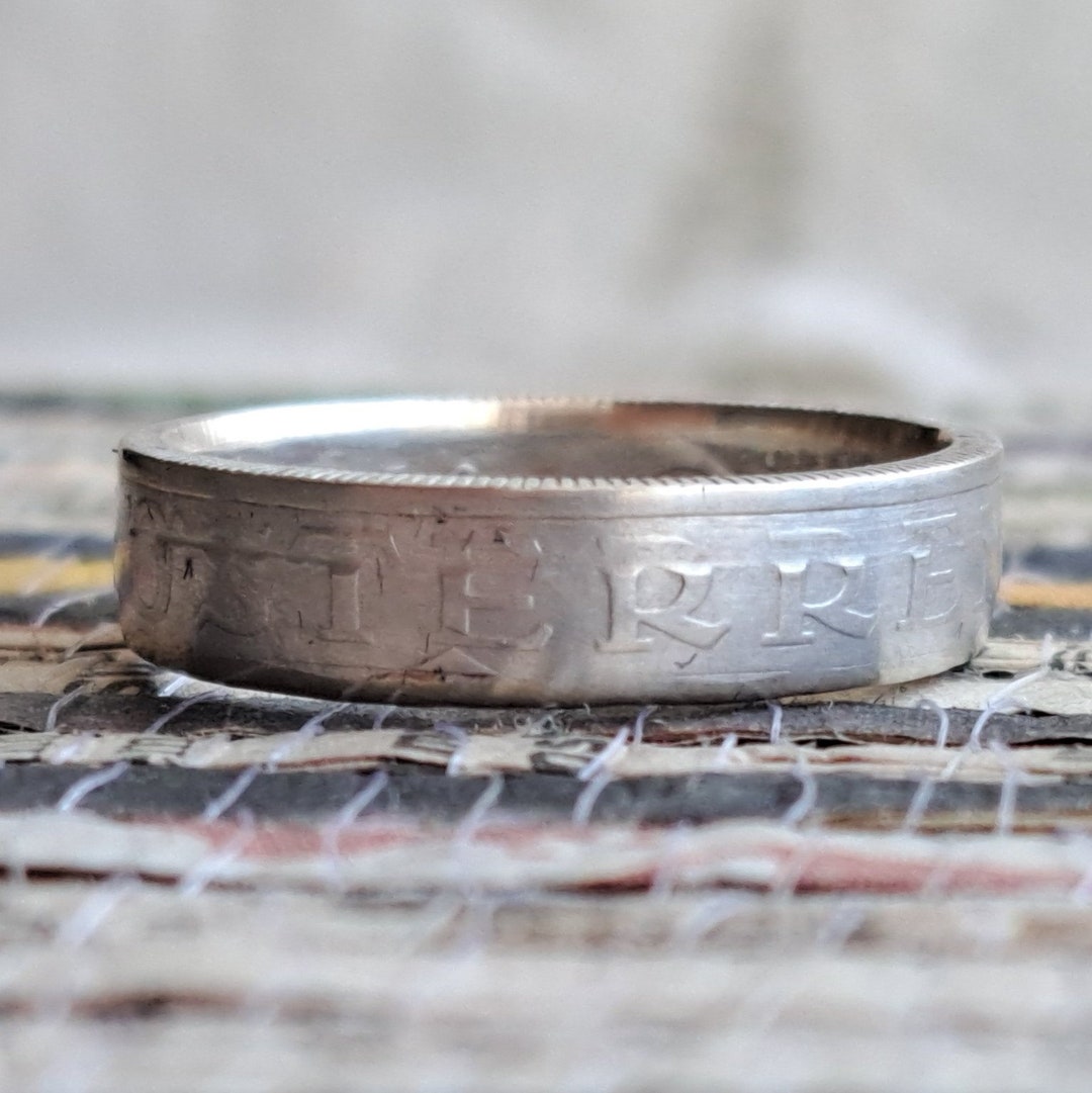 SILVER Austria Coin Ring Made With Genuine Silver Vintage Austrian ...