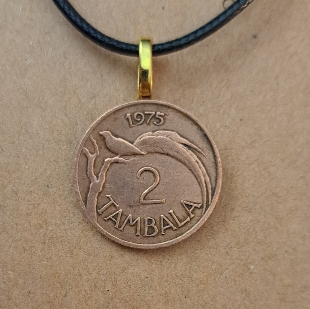 African Malawi Bird Coin Necklace Made With Genuine Foreign Coin From ...